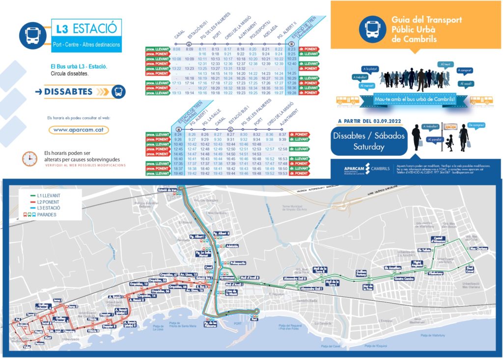 Public Transport in Cambrils – Cambrils Turisme