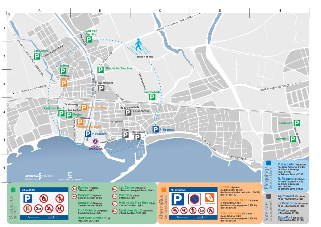 Parking in Cambrils – Cambrils Turisme